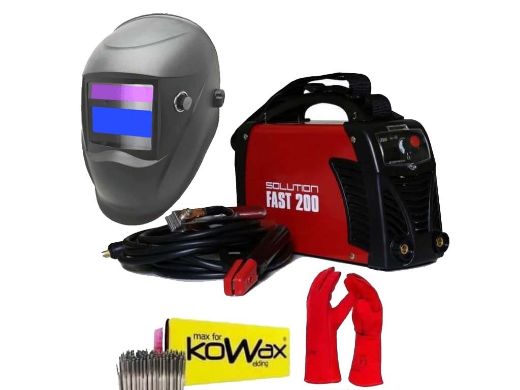 Mega set invertorová svářečka Solution FAST 200 | SVARSI.CZ