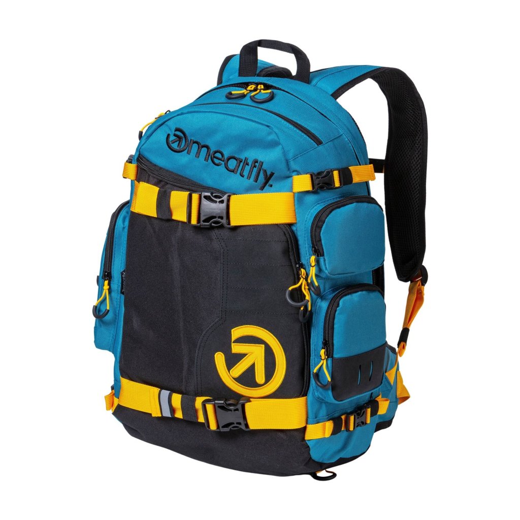 Meatfly Batoh Wanderer - Ocean Blue/Yellow - 28 L - SvětBatohů.cz
