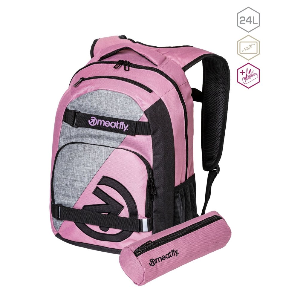 Meatfly Batoh Exile - Dusty Rose/Grey - 24 L - SvětBatohů.cz