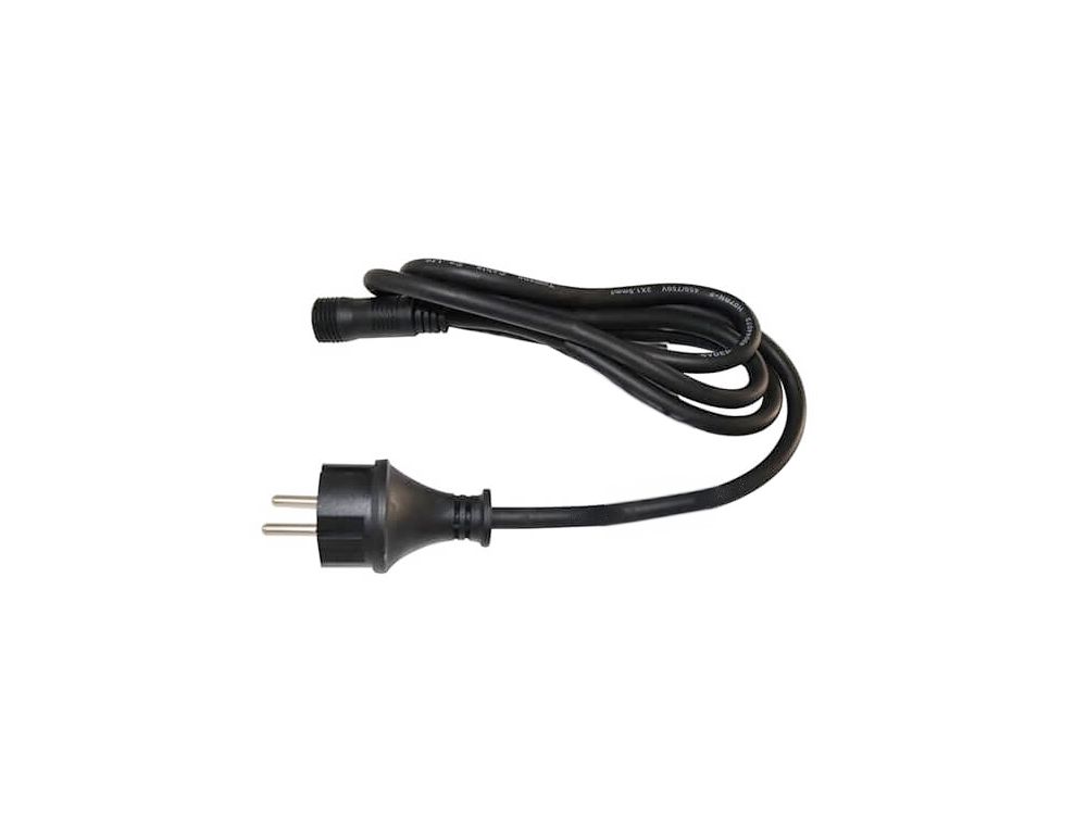 Síťový kabel 220V/AC IP44 150cm Černý | svetelnyretez.cz