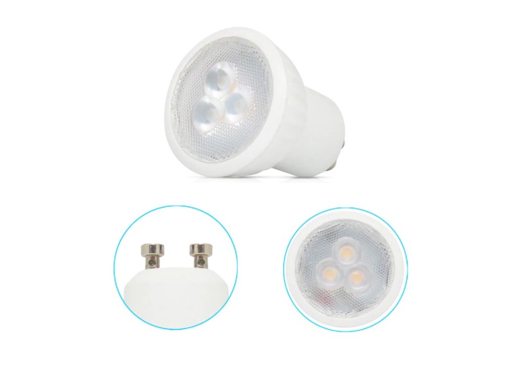 LED žárovka GU10 230V 3W 35mm denní bílá - Svět žárovek