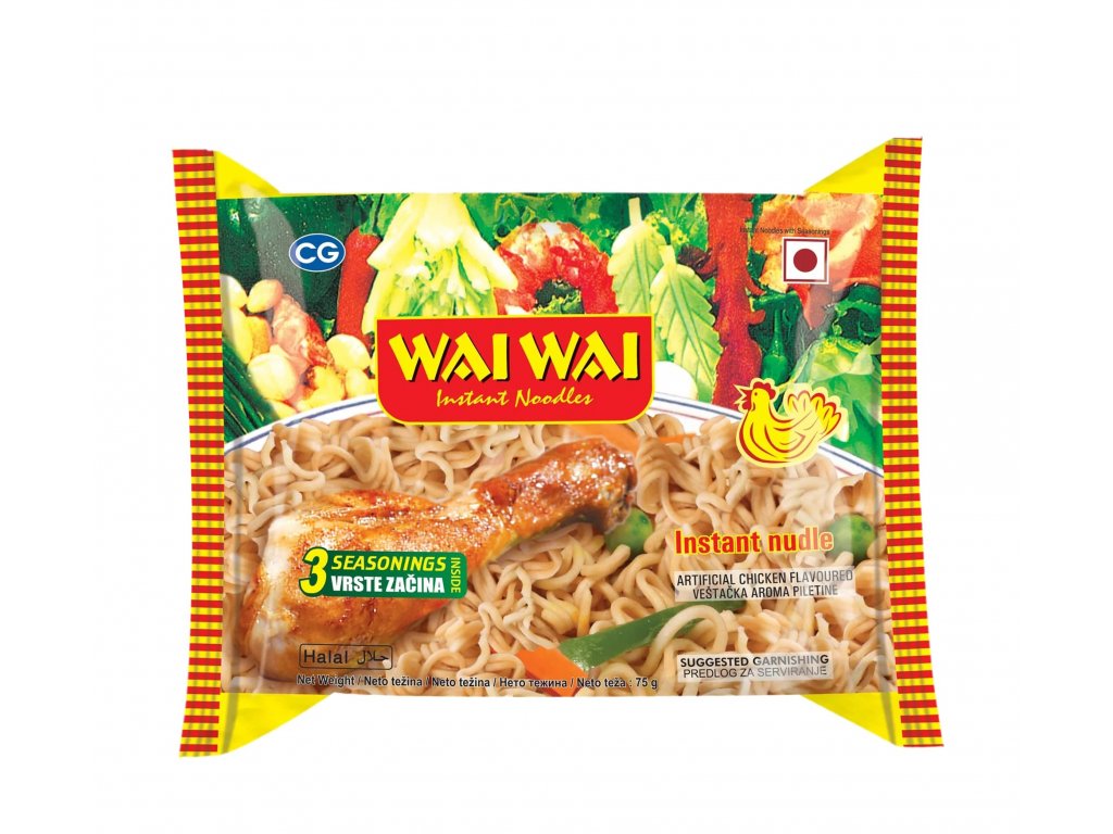 WAI WAI Instant Noodles Chicken Flavour 75g - Swagat Indian Grocers