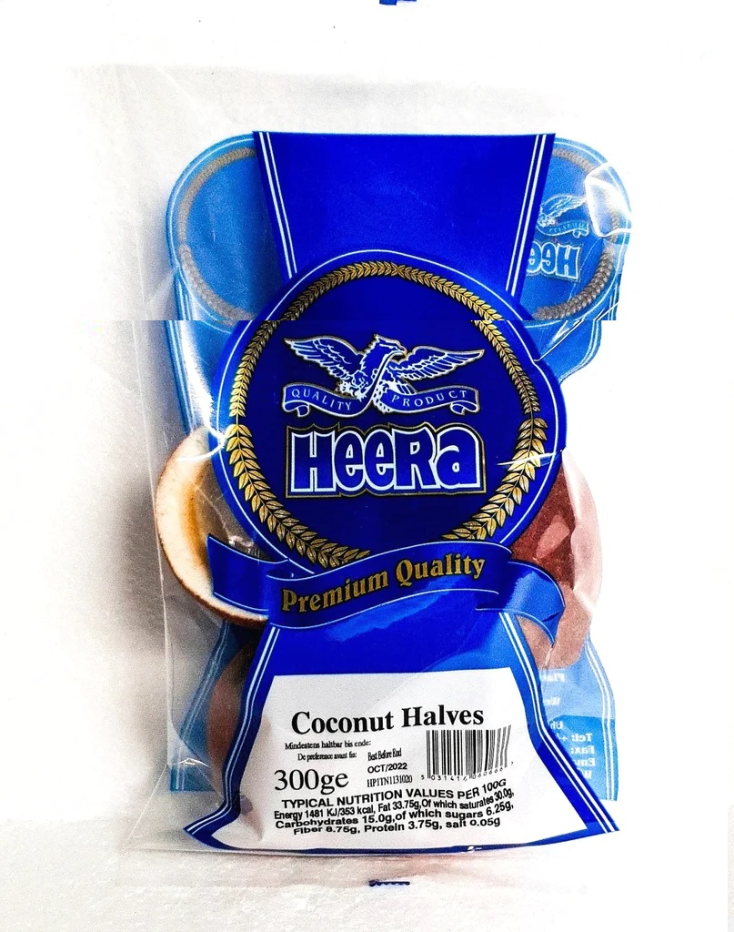 HEERA Dried Coconut Halves 300g - Swagat Indian Grocers