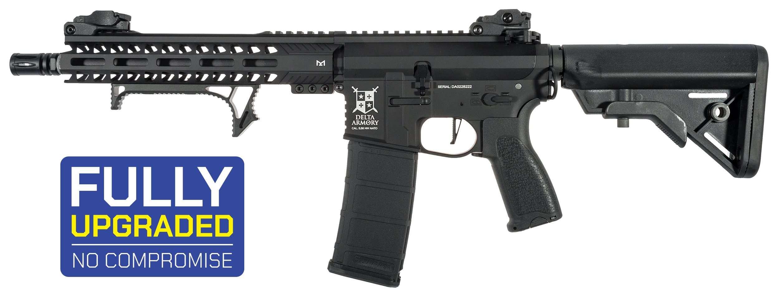 Delta Armory airsoftová zbraň M4 AR15 10inch M-LOK ALPHA ETU Full metal ...