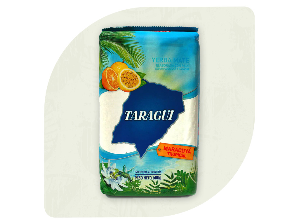 Yerba maté TARAGUI Maracuya Tropical 500g - Tea-Shop.sk