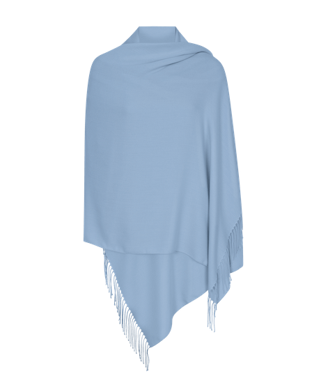 Světle modrá dámská / pánská kašmírová šála šátek štola 30% kašmír ...