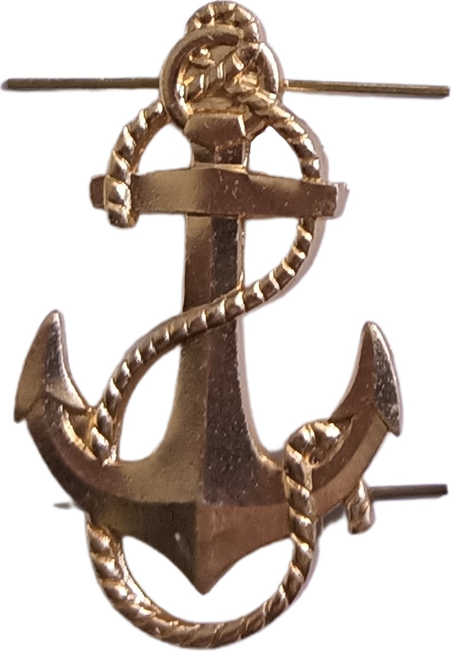 Odznak námořní kotva zlatá Rusko originál střední - TINERO