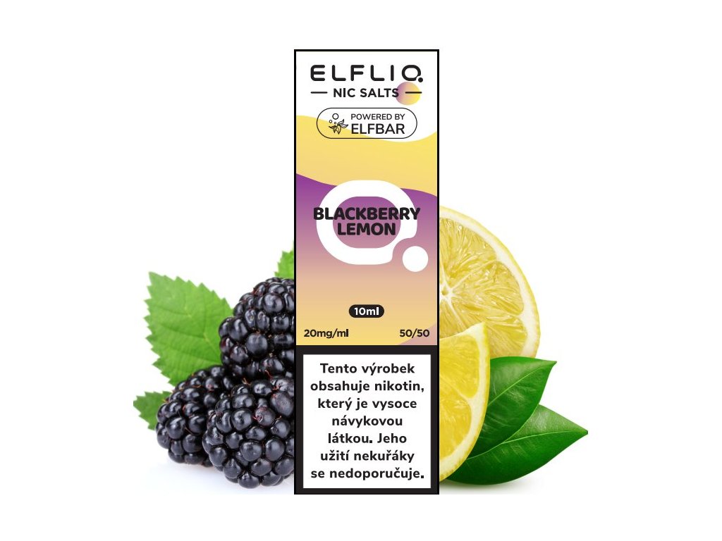 Liquid Elfliq Nic Salt Blackberry Lemon 10ml Elektronické Cigarety