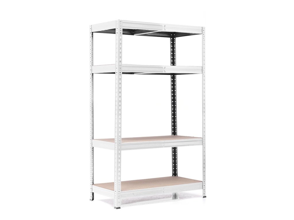 Policový regál Trestles RH 1500x1000x600, nosnost 1400 kg, pozinkovaný, 4 police - TRESTLES SHOP