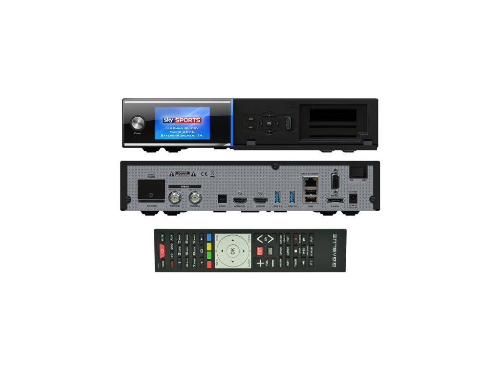 GigaBlue UHD Quad 4K (1x dual DVB-S2X FBC + 1x dual DVB-T2C ...