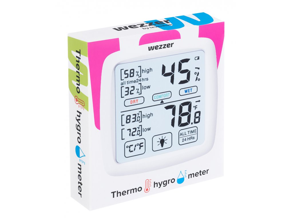 Kvalitný vlhkomer na meranie teploty a vlhkosti Levenhuk Wezzer Teo ...