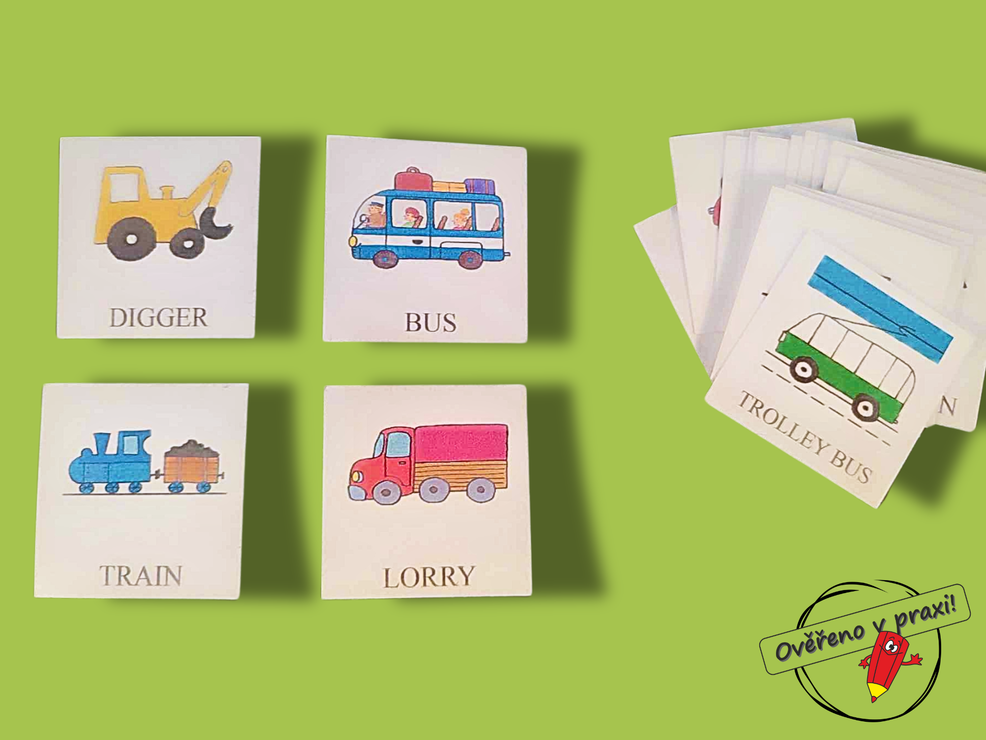 Anglické naučné karty TRANSPORT - www.ucimeseradi.cz