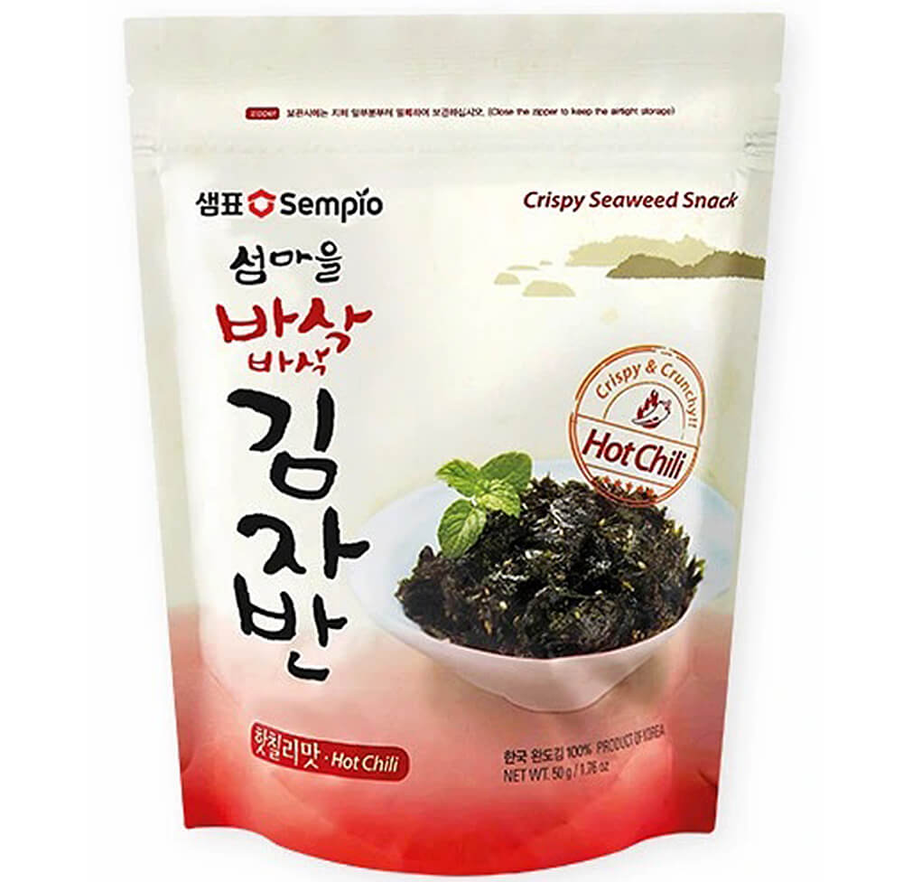 Křupavá svačina z mořských řas Hot Chilli 50 g - U Kubíčka