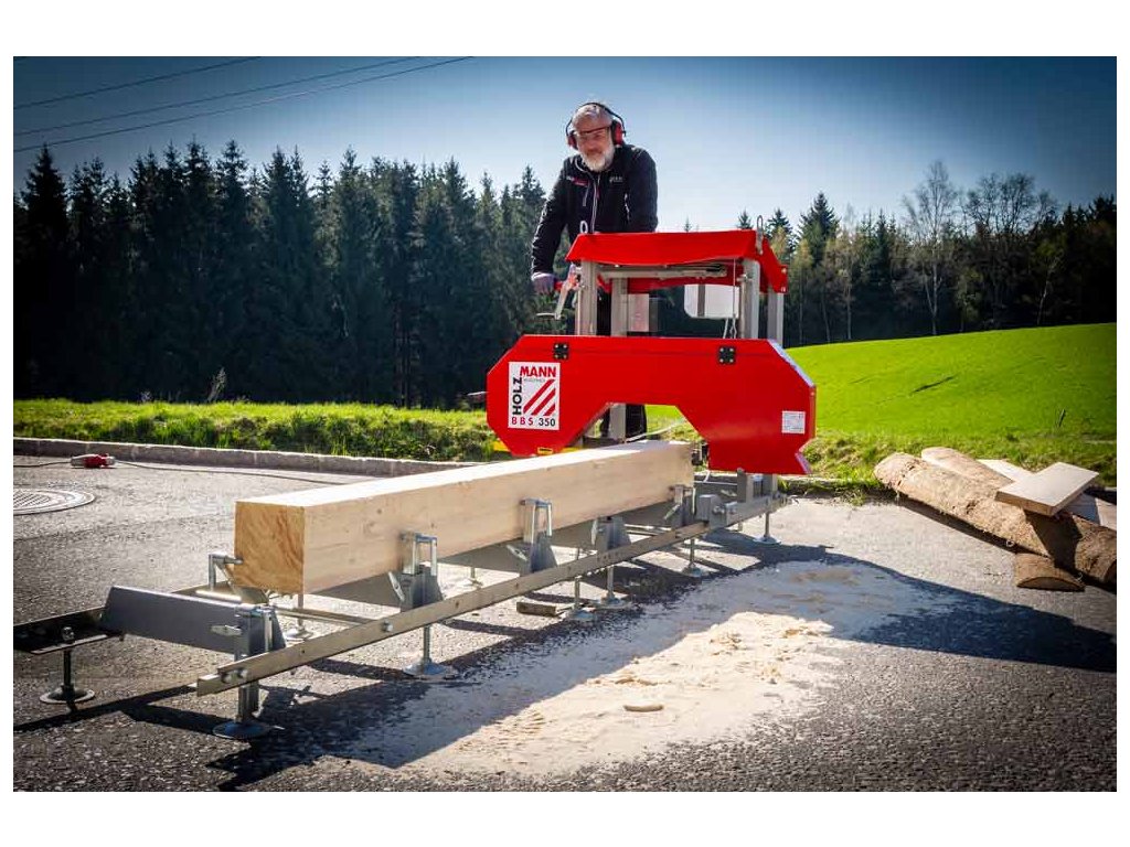 Kmenová pásová pila na dřevo - katr Holzmann BBS350 230V - uni-max