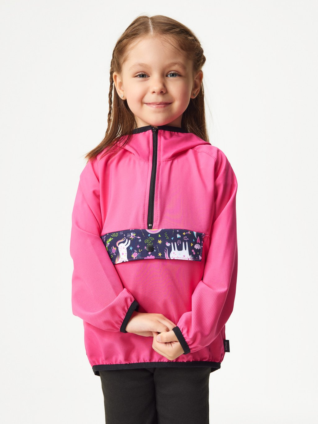 Dětská větrovka, Fuchsiová, Jednorožci - www.unuo.cz