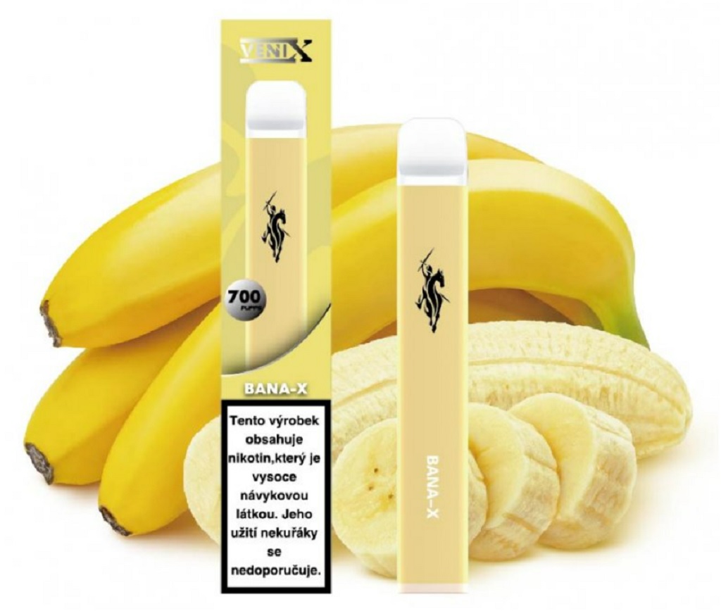 Jednorázová elektronická cigareta VENIX - BANA-X | Vapoo.cz
