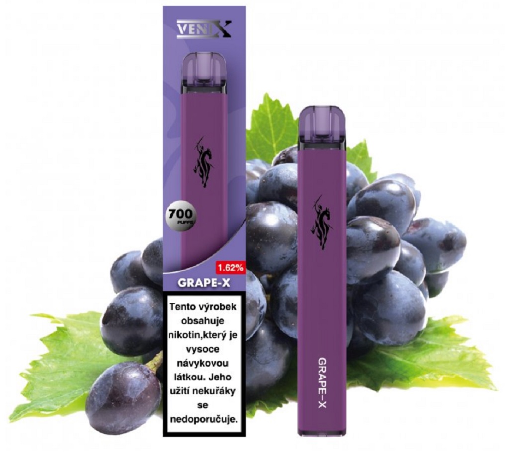 Jednorázová elektronická cigareta VENIX - GRAPE-X | Vapoo.cz