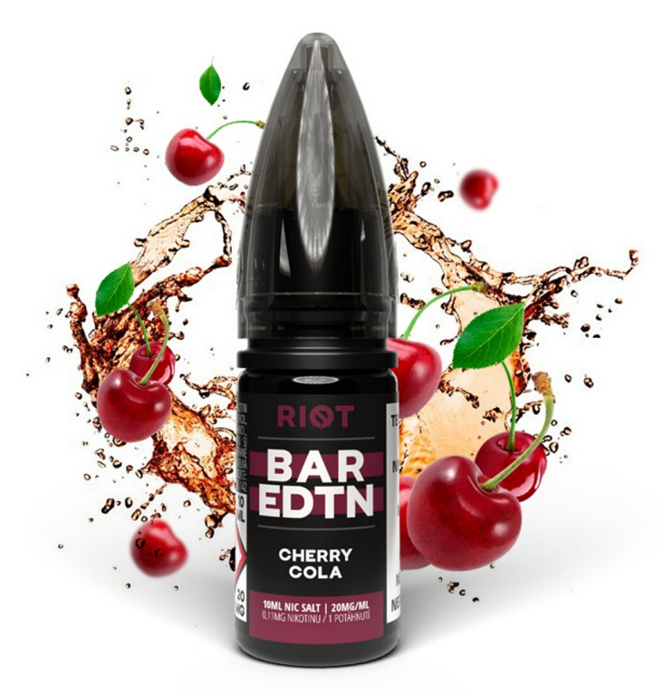 E-liquid Riot BAR EDTN Salt 10ml: Cherry Cola | Vapoo.cz
