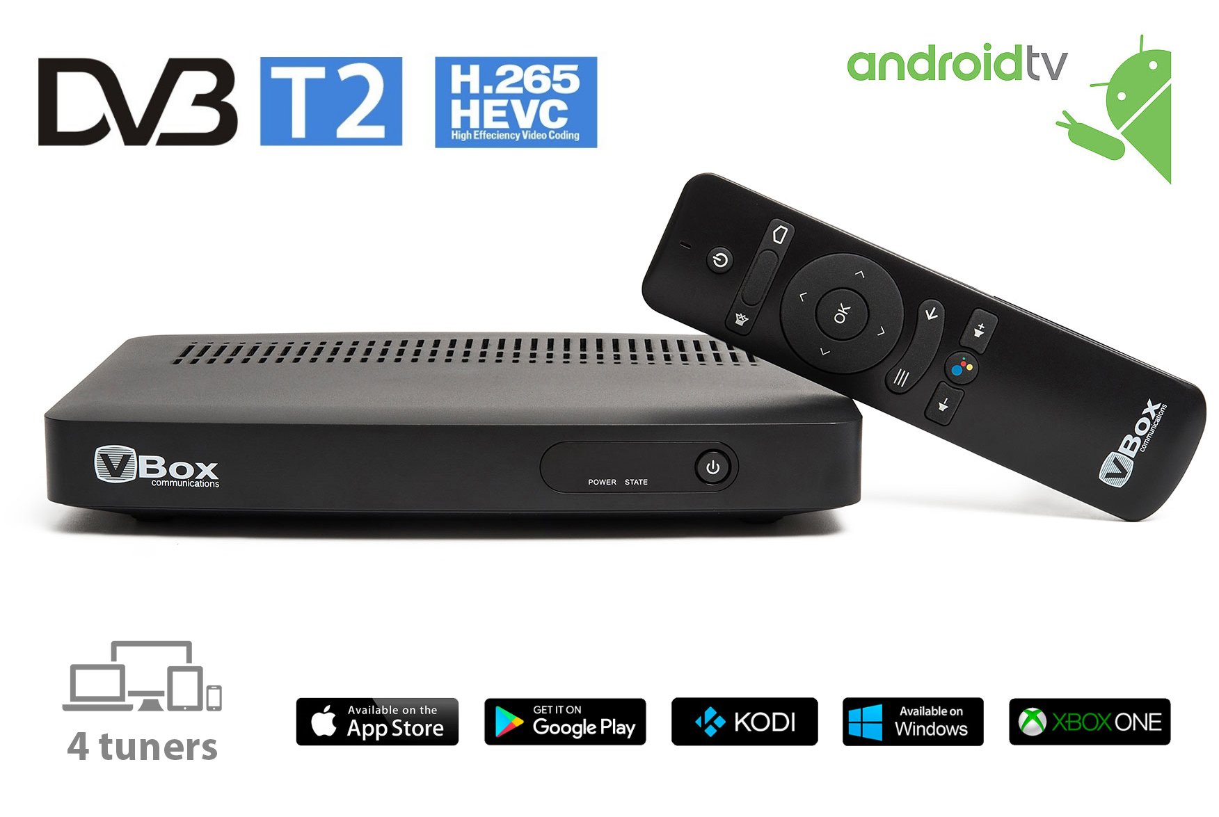 VBox Android TV Gateway XTi 4144 (DVB-T/T2) - vboxcomm.cz