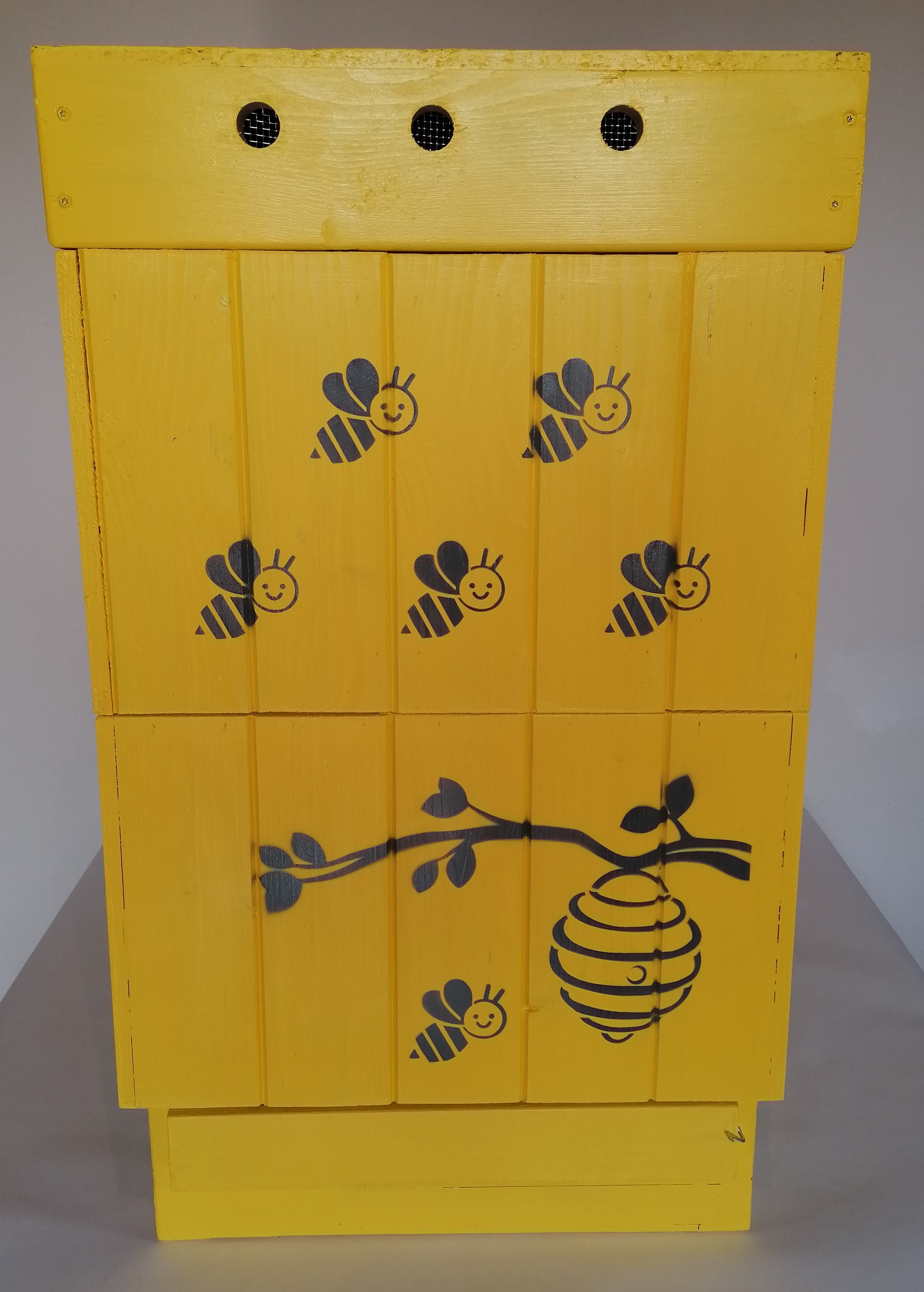 Maľovaný včelí uľ B10 zateplený - úlik - vcelieuleb10.sk