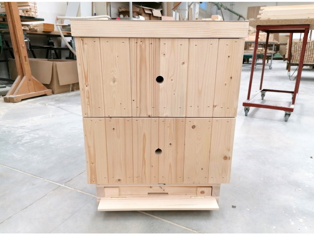 Včelí úl 39x27,5 - 2cm zateplení EPS, víko sololitové, varroa dno ...