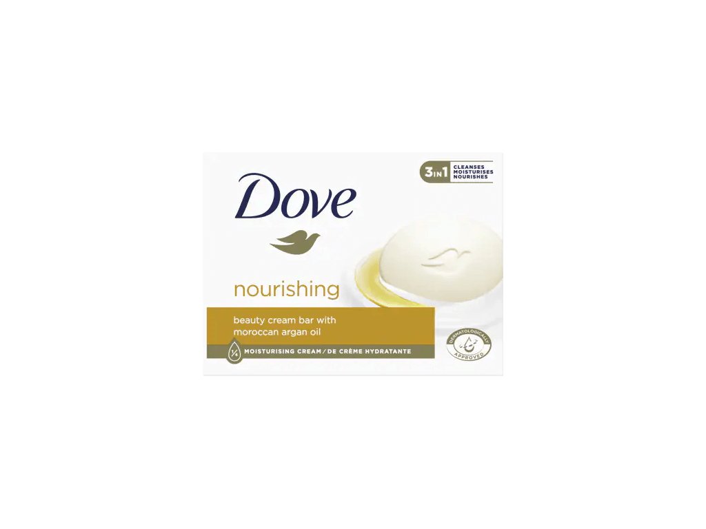 Dove Nourishing Tuhé Mýdlo Arganový Olej 90 G Veldro