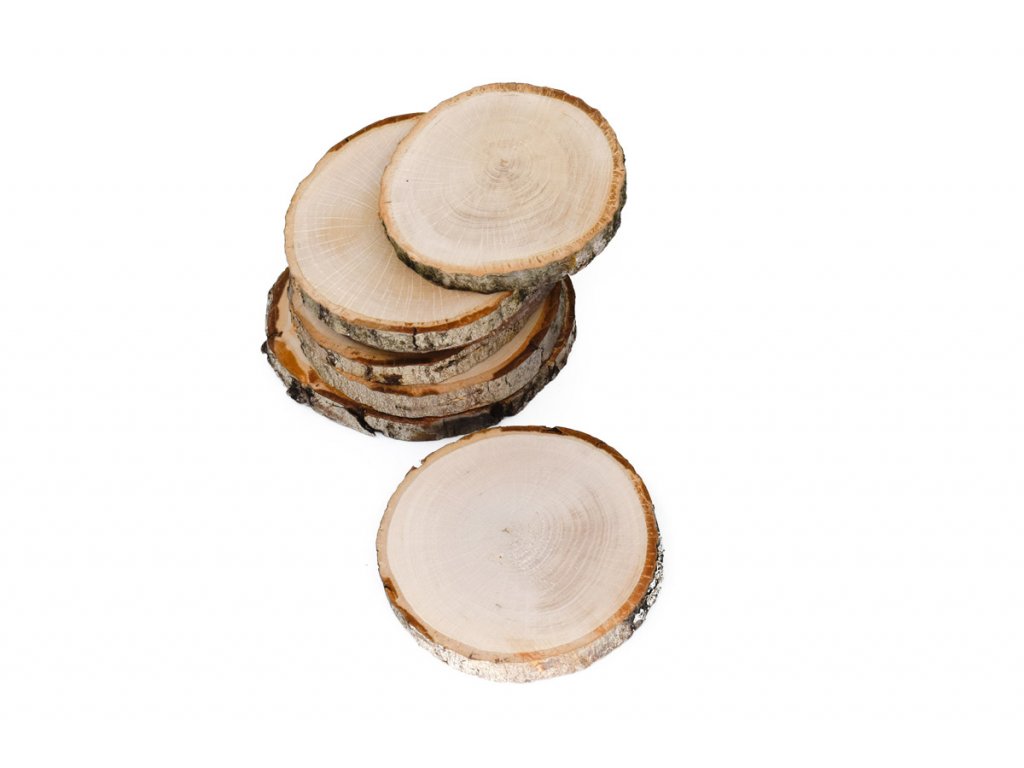 Dřevěný plát kulatý Ø 6-8 cm (javor masiv) - VELEDILO.cz