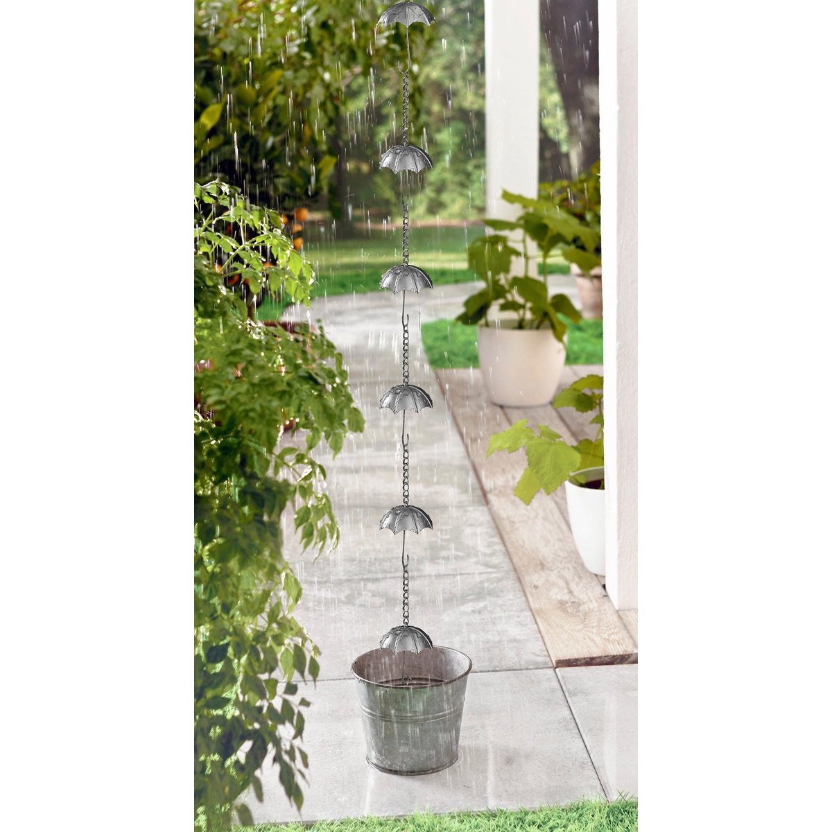 Děšťový řetěz Deštníky