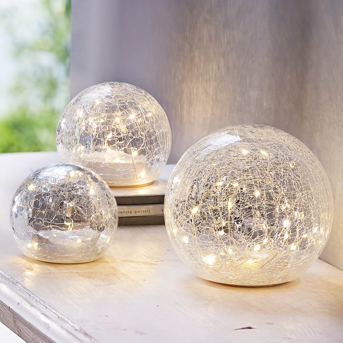 LED koule Brillar, sada 3 ks