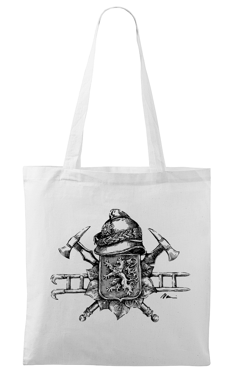 Plátěná taška - Hasičský znak - VENDY atelier