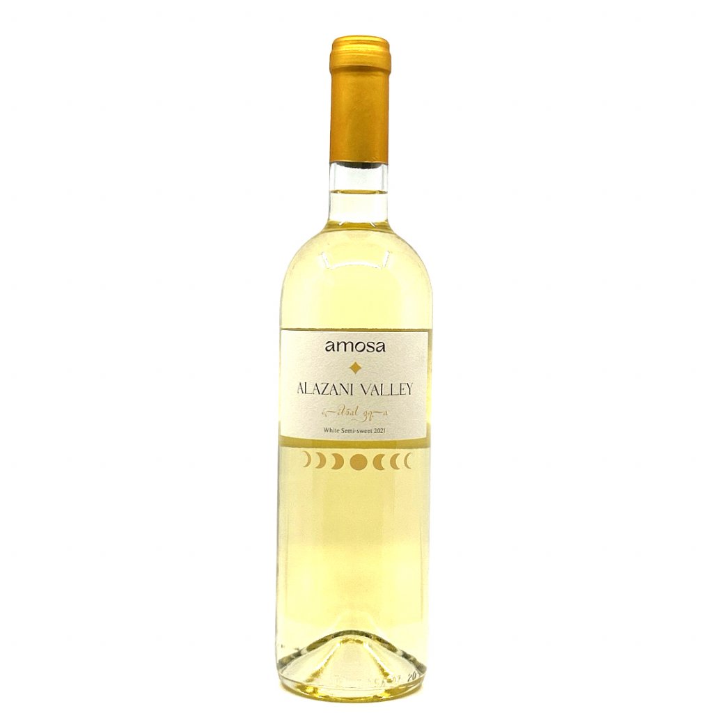 Polosladké bílé víno Alazanis Valley Amosa - VínazGruzie