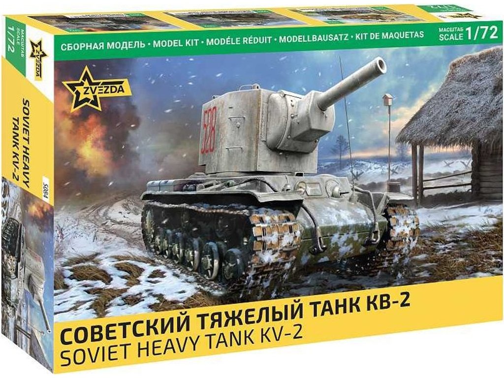 Zvezda - KV-2, Model Kit military 5084, 1/72 - Vojenskemodely.cz - Sběratelské modely tanků a ...