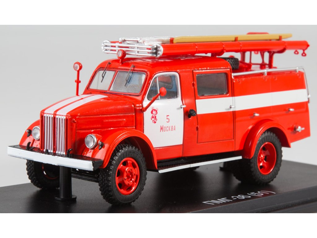 Start Scale Models - PMG-36, GAZ-51, Firefighters, Moscow Olympics, 1/ ...