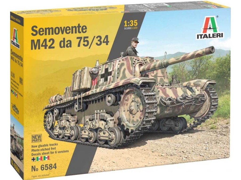 Italeri - Semovente M42 da 75/34, Model Kit tank 6584, 1/35 ...