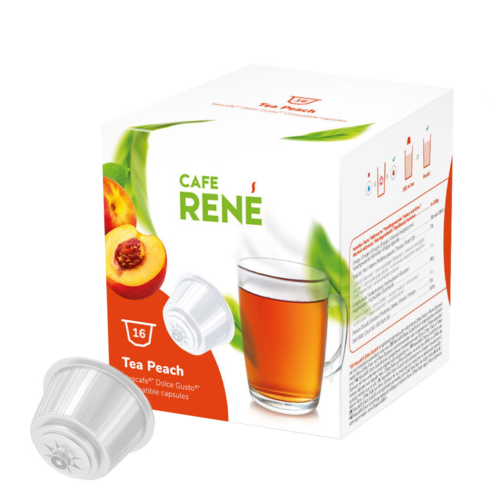 Café René Tea Peach 16 kapslí - Všetko Výhodne