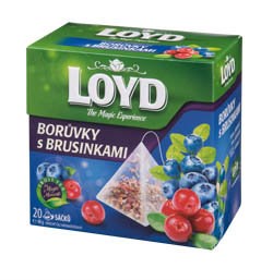 LOYD čaj čučoriedky/brusnice pyramídový 20 x 2 g - Všetko Výhodne