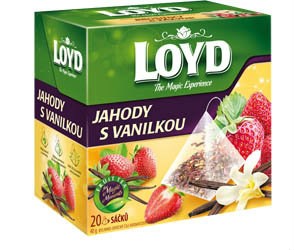 LOYD čaj jahody/vanilka pyramídový 20 x 2 g - Všetko Výhodne