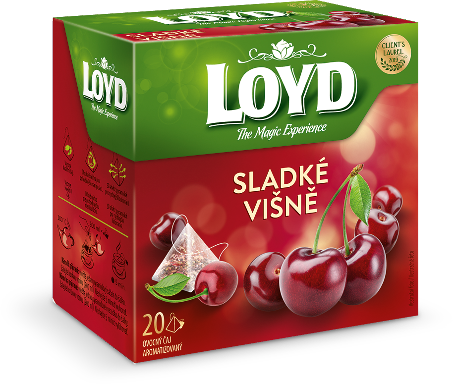 LOYD čaj sweet cherry pyramídový 20 x 2 g - Všetko Výhodne