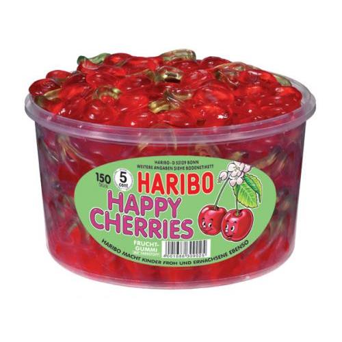 Haribo Happy Cherries dóza 1200g - Vše Výhodně