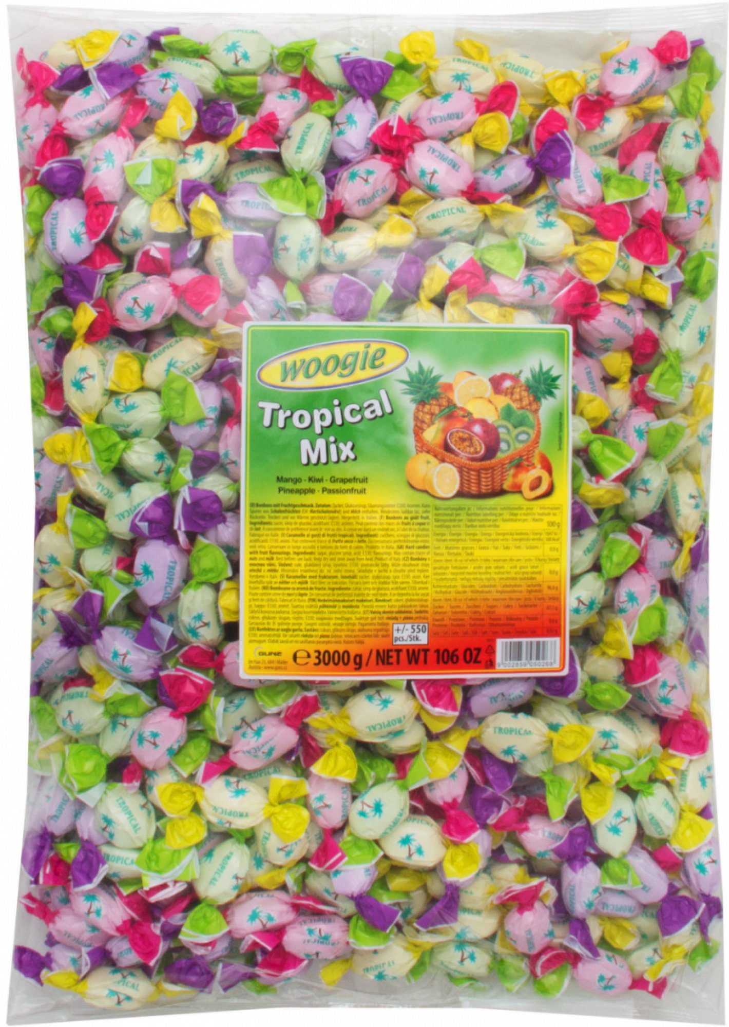 Woogie Tropical Mix bonbóny 3kg - Vše Výhodně