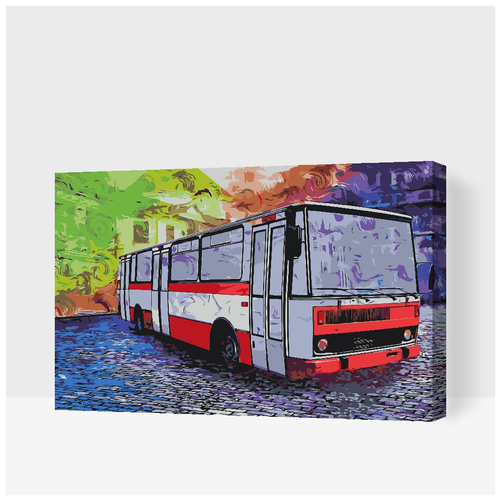 Malování podle čísel - Karosa | Vymalujsisam.cz