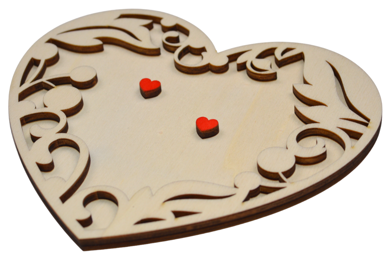 Podnos na snubní prstýnky - mini srdíčka - www.vyrejeme.cz