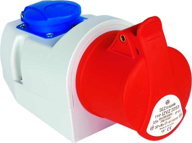 Zásuvka 380V IZVZ 1643 /16A/380V/4-kol - vzduchotechnika-ventilatory.cz