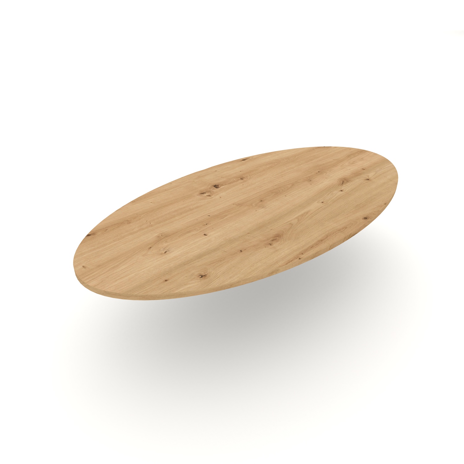 stolová doska elipsa dub divoký prírodný