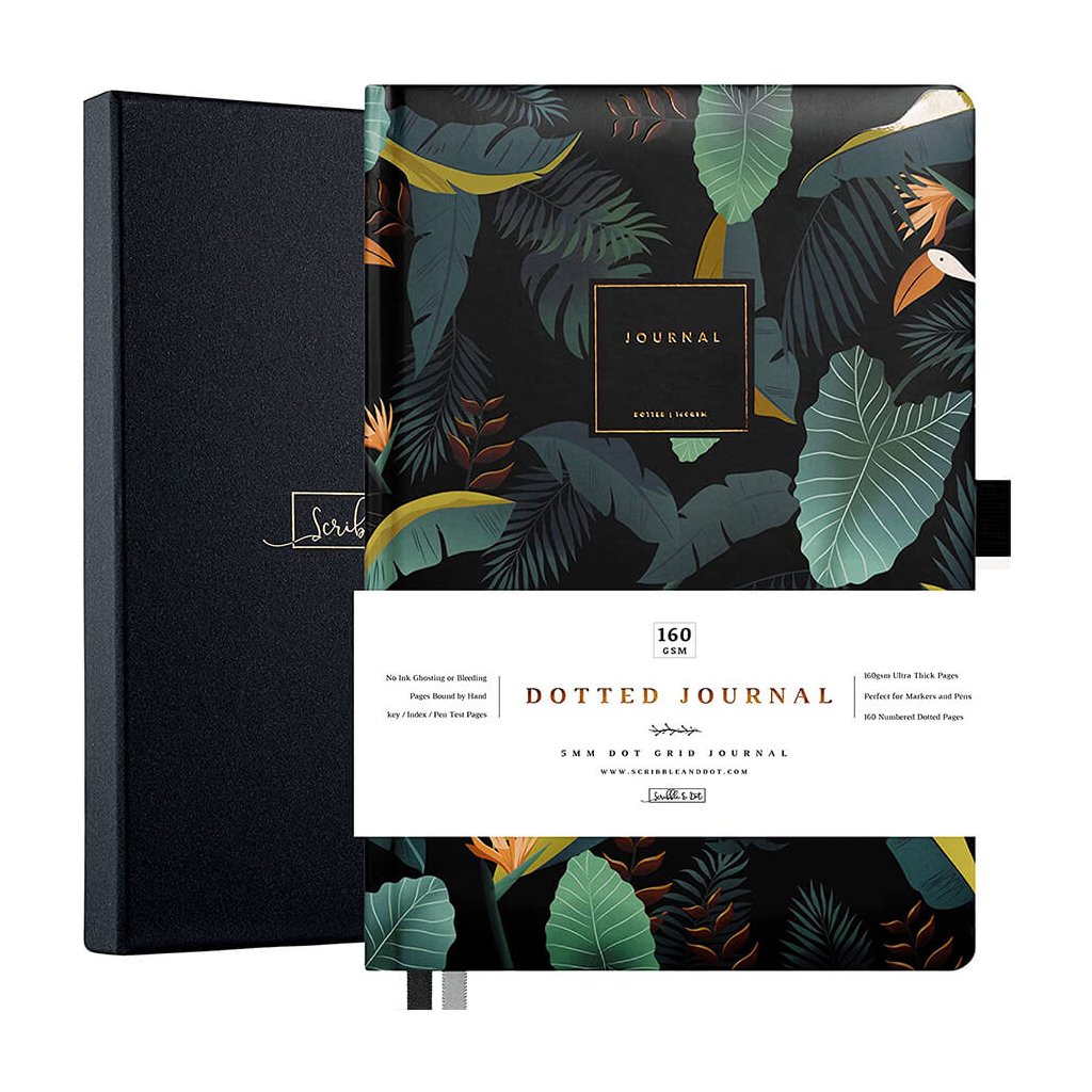 Zápisník Scribble & Dot A5 - Jungle at Night - Yuppi