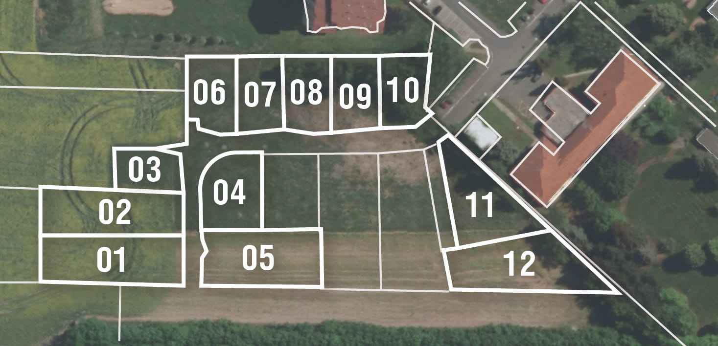 Nabídka pozemků - Zahrádky Chrudim