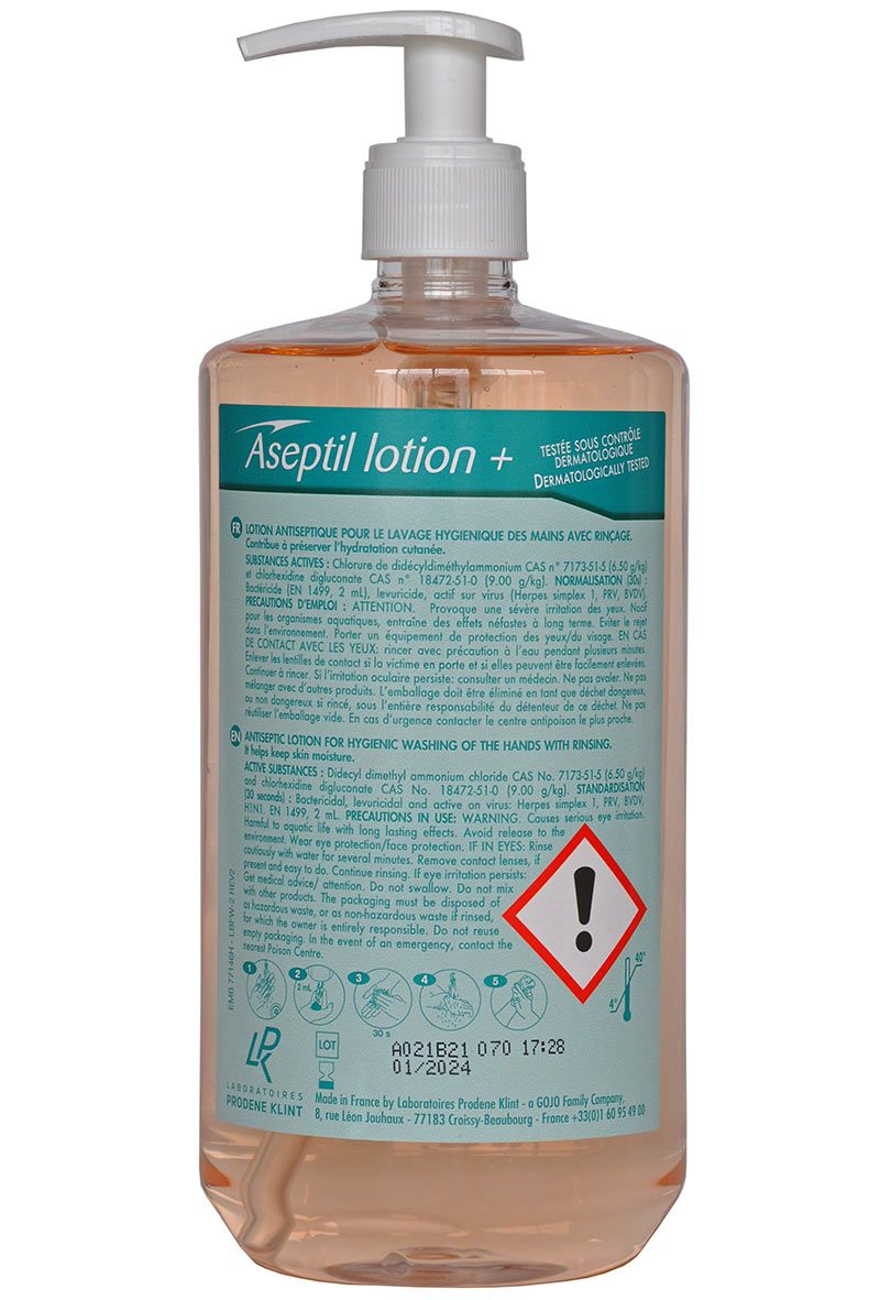 Aseptil Lotion 1L | Šetrná Dezinfekce pro Citlivou Pokožku