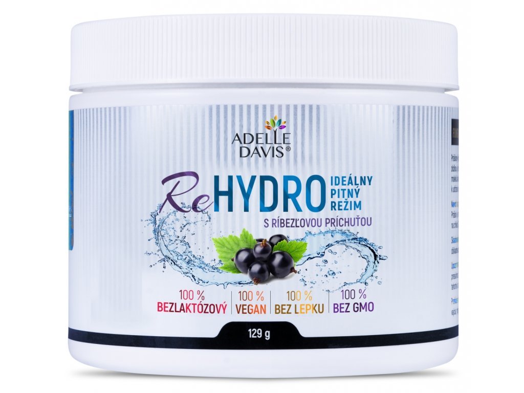 Adelle Davis ReHYDRO s rybízovou příchutí 218 g - Zdravýkoš.cz