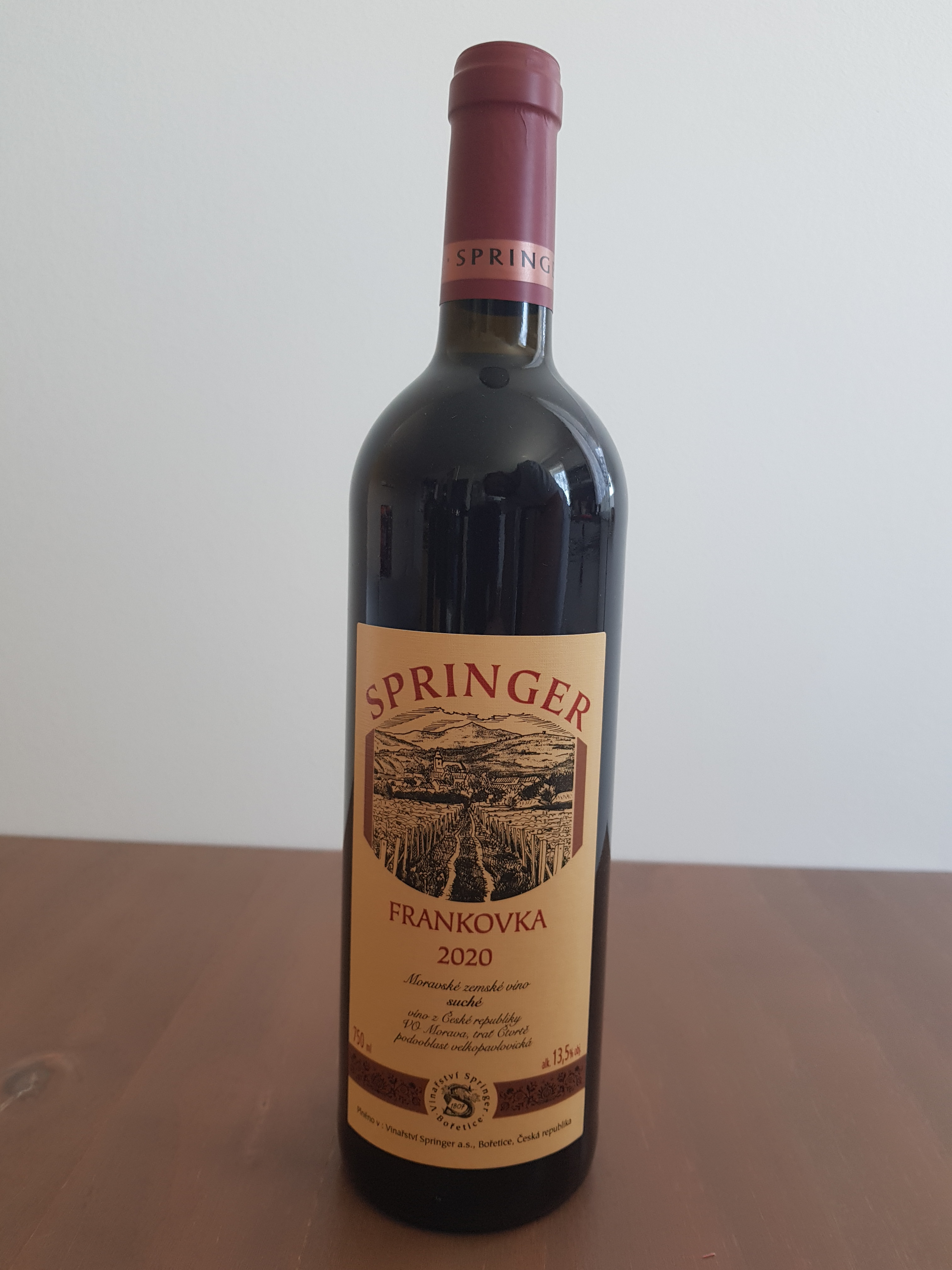 Pavel Springer - Frankovka 2020 0,75l | Zkusvíno.cz