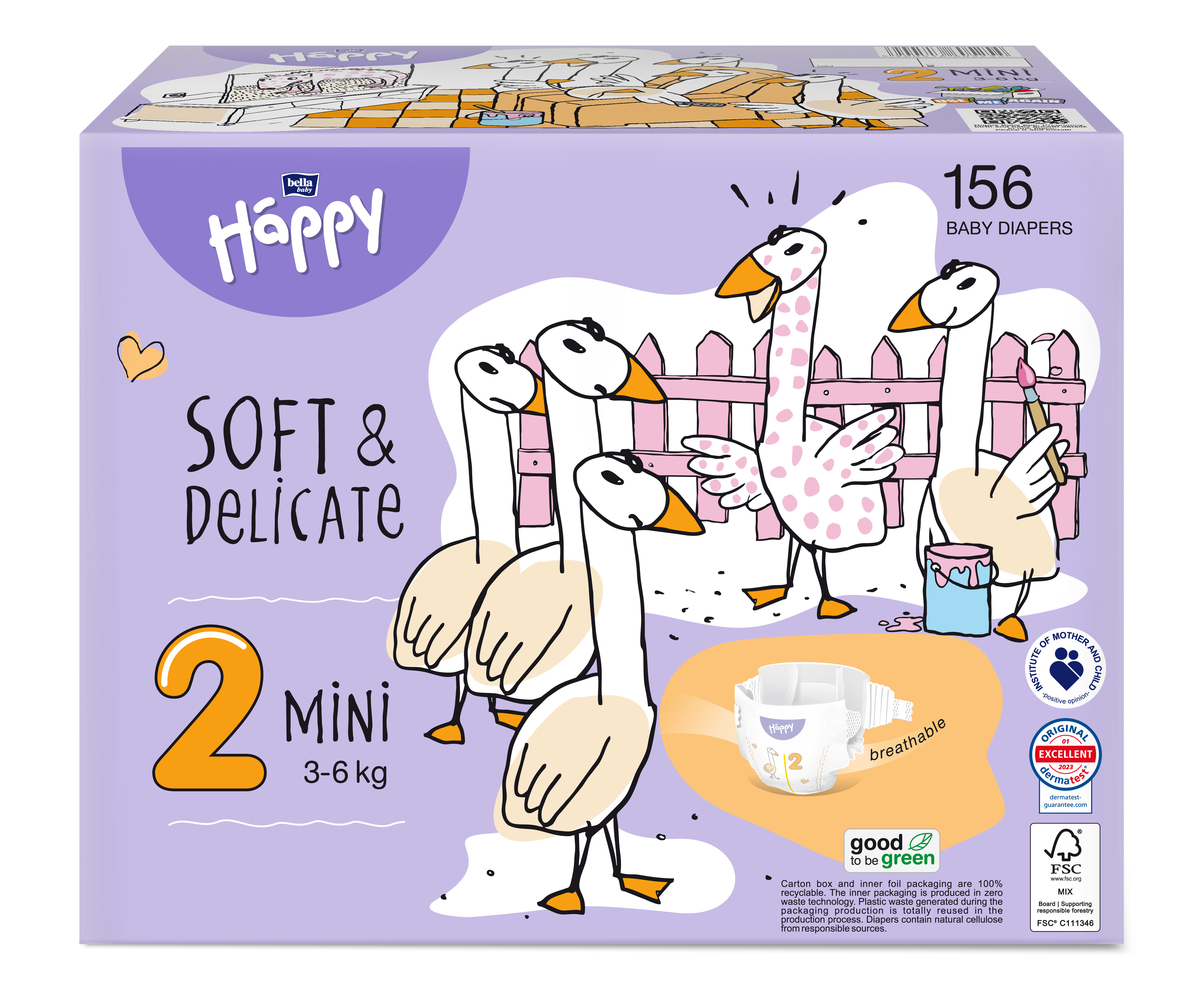 Bella Happy 2 mini 3-6kg, 156ks TOY BOX - Zumko.sk